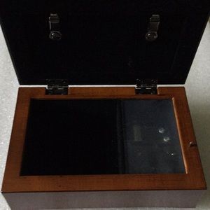 music photo box | Accessories | Mahogany Wood Photo Frame Music Box ...